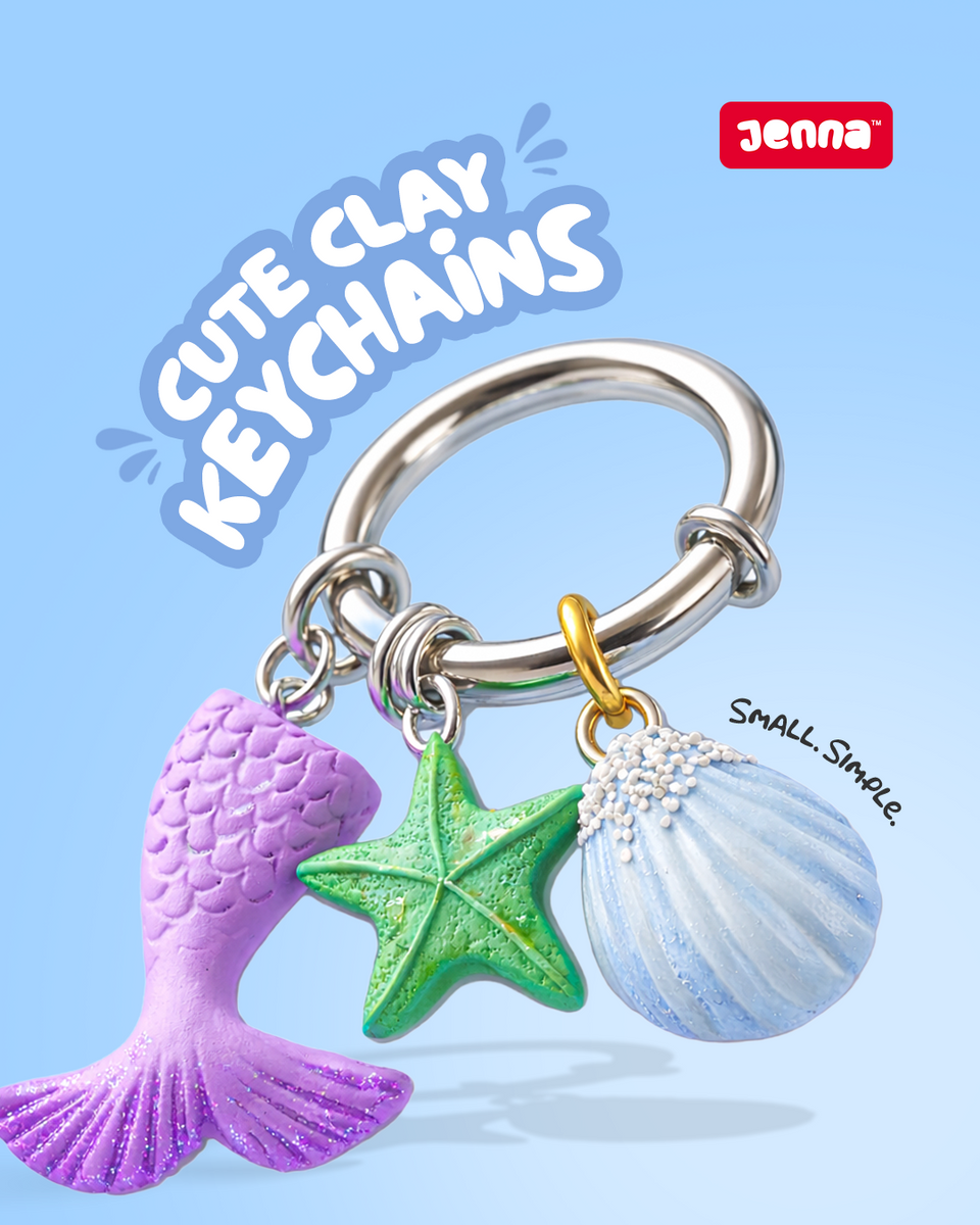 Cute Air Dry Clay Keychain Ideas You Can Make at Home (Beginner-Friend ...