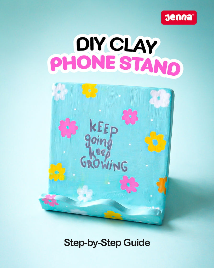 📱 DIY Phone Stand Using Air Dry Clay (Beginner-Friendly Guide) – Jennaclays